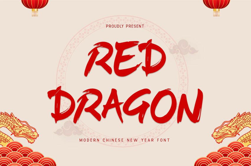Red Dragon Font - FreeDaFonts