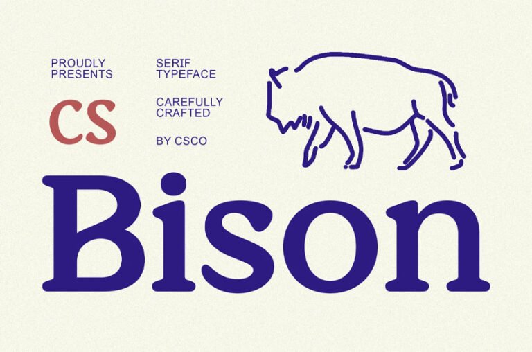 CS Bison Font - FreeDaFonts