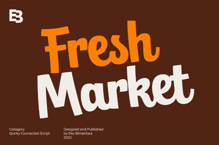 Fresh Market Font - FreeDaFonts