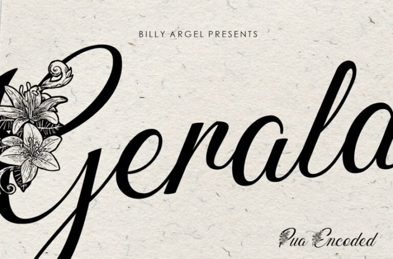 Geraldine Font - FreeDaFonts