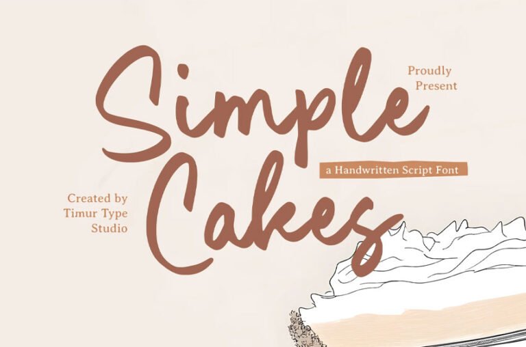 Simple Cakes Font - FreeDaFonts