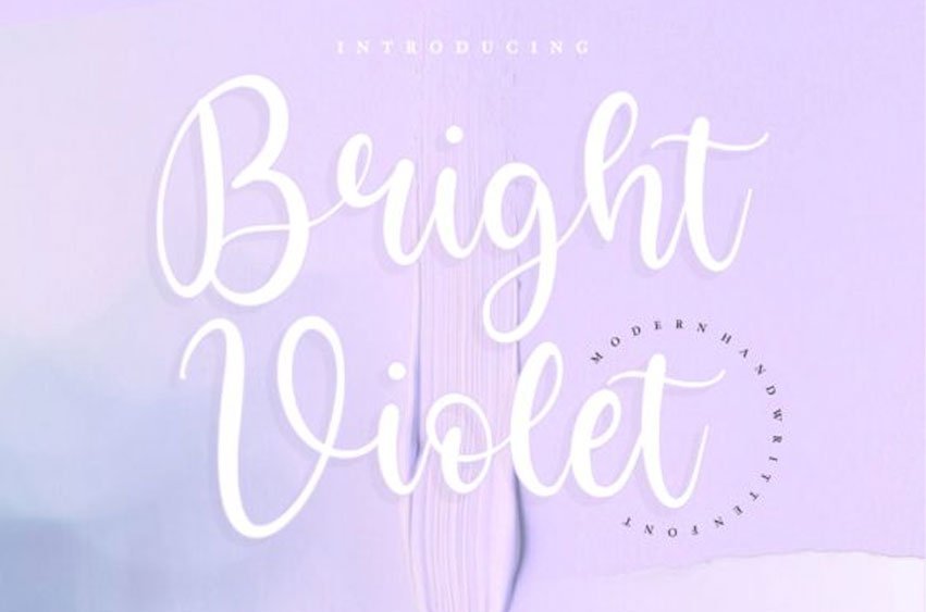 Bright Violet Font - FreeDaFonts
