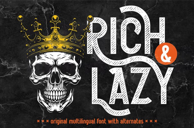 Rich And Lazy Font - FreeDaFonts