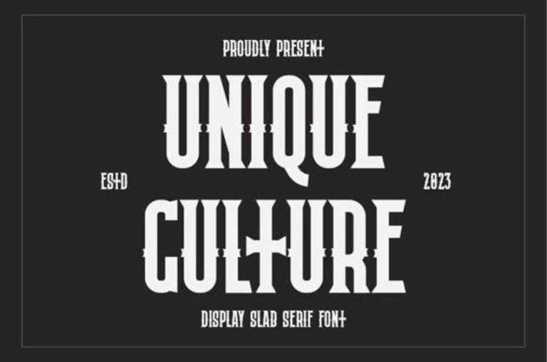 Unique Culture Font - FreeDaFonts