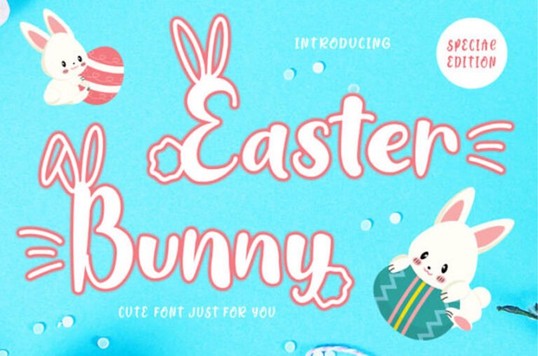 Easter Bunny Cute Font - FreeDaFonts