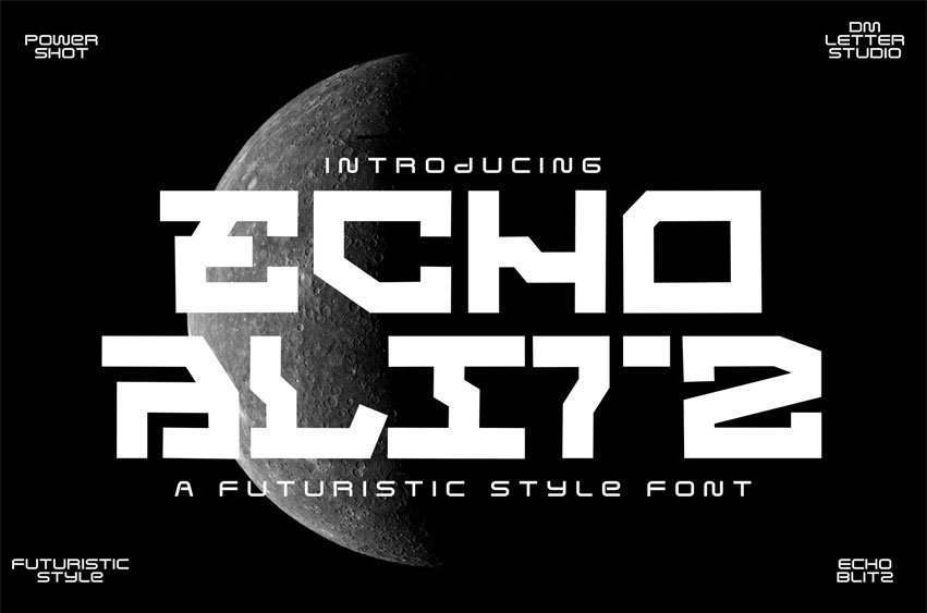 Echo Blitz Font - FreeDaFonts