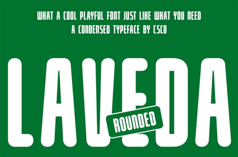 Laveda Rounded Font - FreeDaFonts