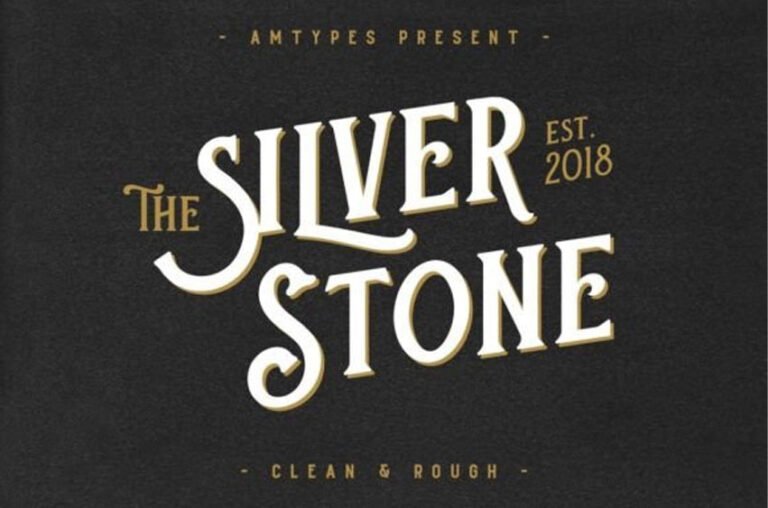 Silver Stone Font - FreeDaFonts