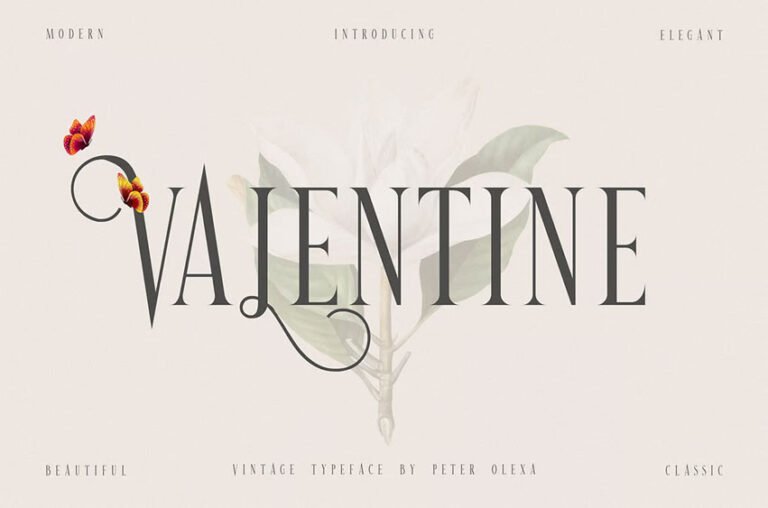 Valentine Vintage Font - FreeDaFonts