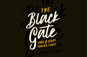 Black Gate Font - FreeDaFonts