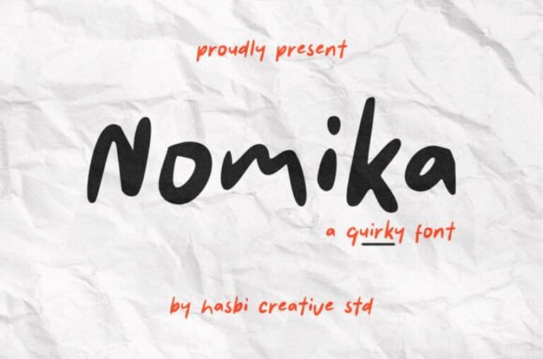 Nomika Font - FreeDaFonts