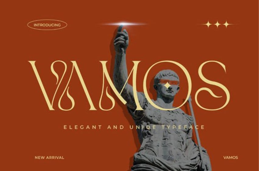 Vamos Serif Font - FreeDaFonts