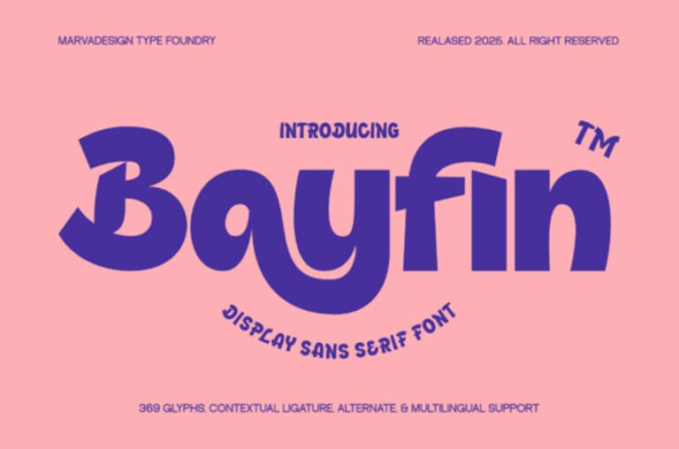 Bayfin Font - FreeDaFonts