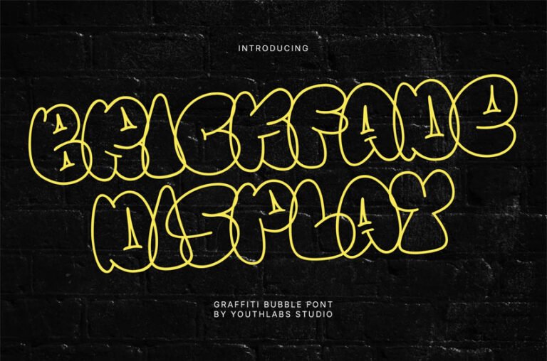 Brickfade Font - FreeDaFonts