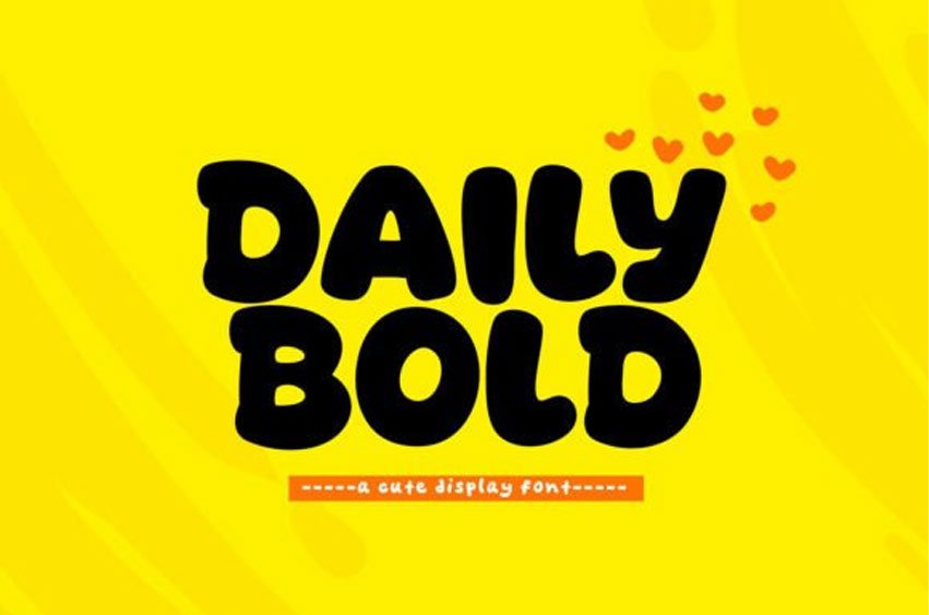 Daily Bold Font - FreeDaFonts