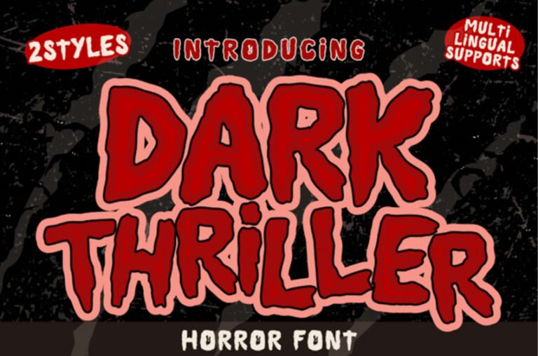 Dark Thriller Font - FreeDaFonts