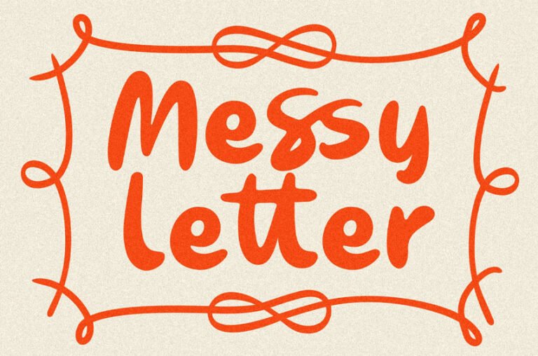 Messy Letter Font - FreeDaFonts