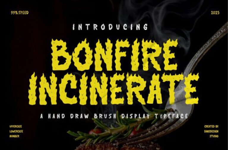 Bonfire Incinerate Font - FreeDaFonts