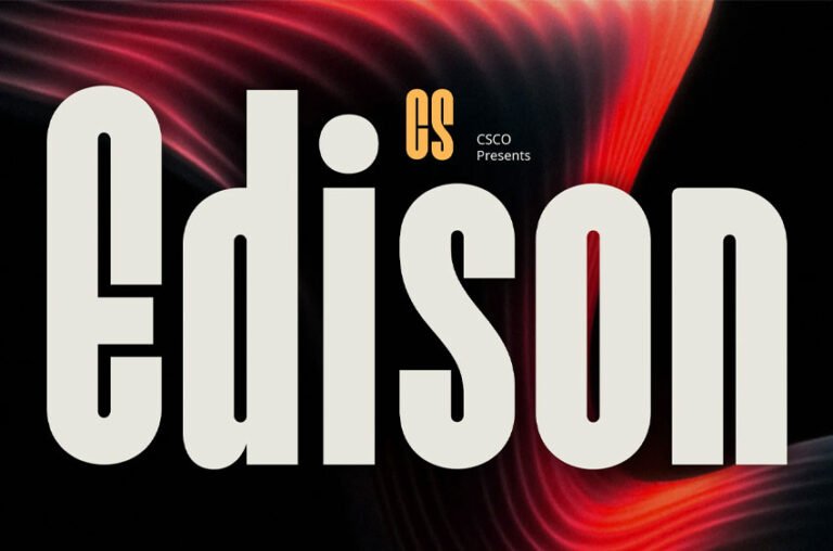 CS Edison Font - FreeDaFonts