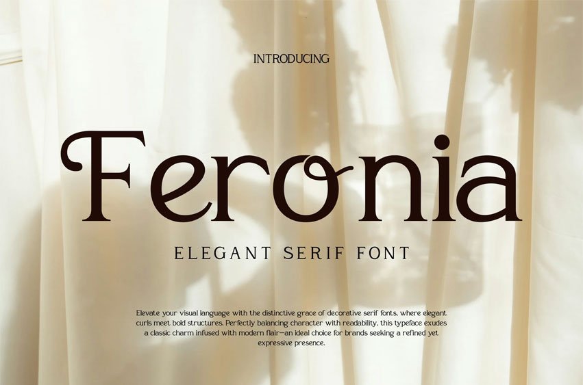 Feronia Font - FreeDaFonts