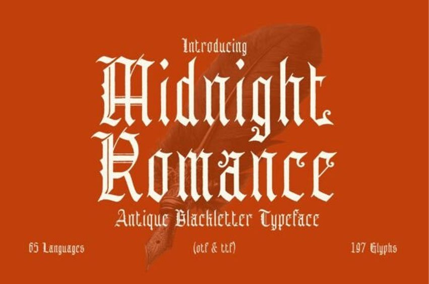 Midnight Romance Font - FreeDaFonts