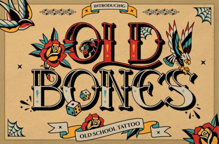 Old Bones Font - FreeDaFonts