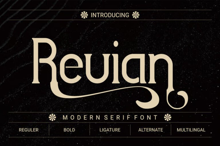 Revian Font - FreeDaFonts