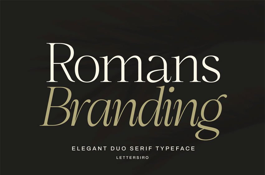 Romans Branding Font - FreeDaFonts
