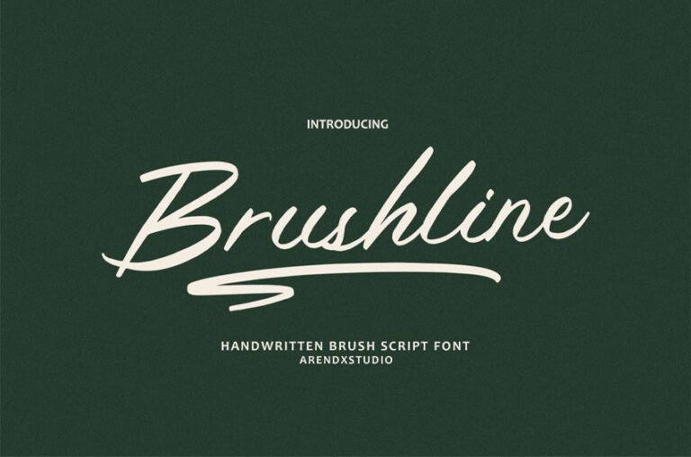 Brushline Script Font - FreeDaFonts