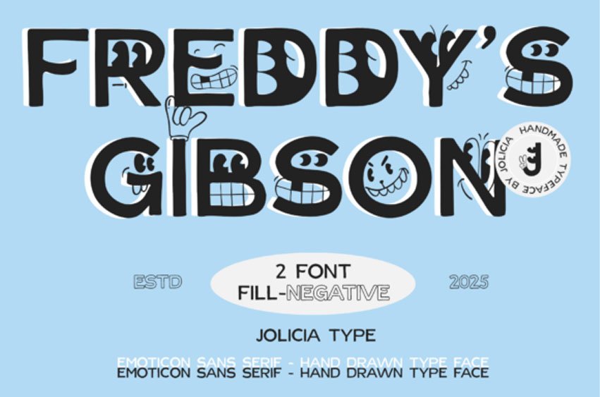 Freddy Gibson Font - FreeDaFonts