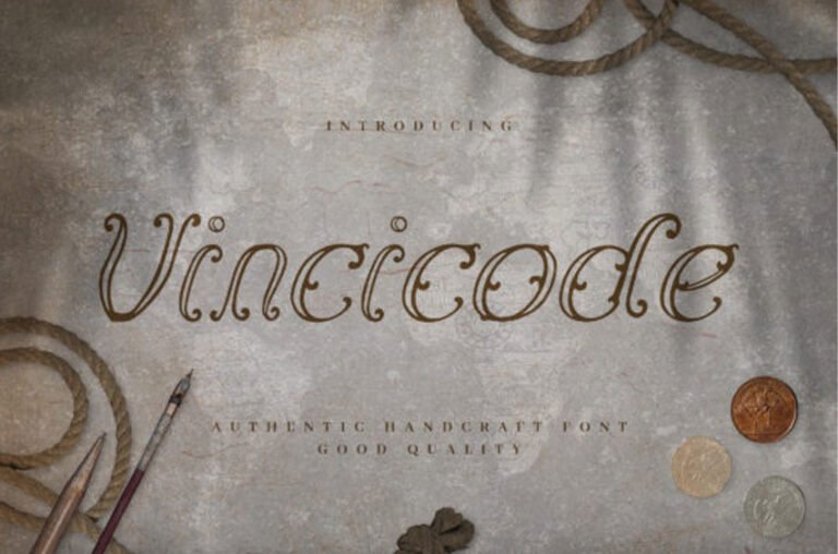 Vincicode Font - FreeDaFonts