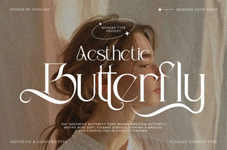 Butterfly Aesthetic Font - FreeDaFonts