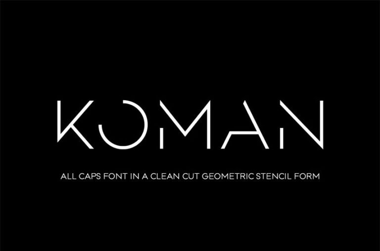 Koman Font - FreeDaFonts