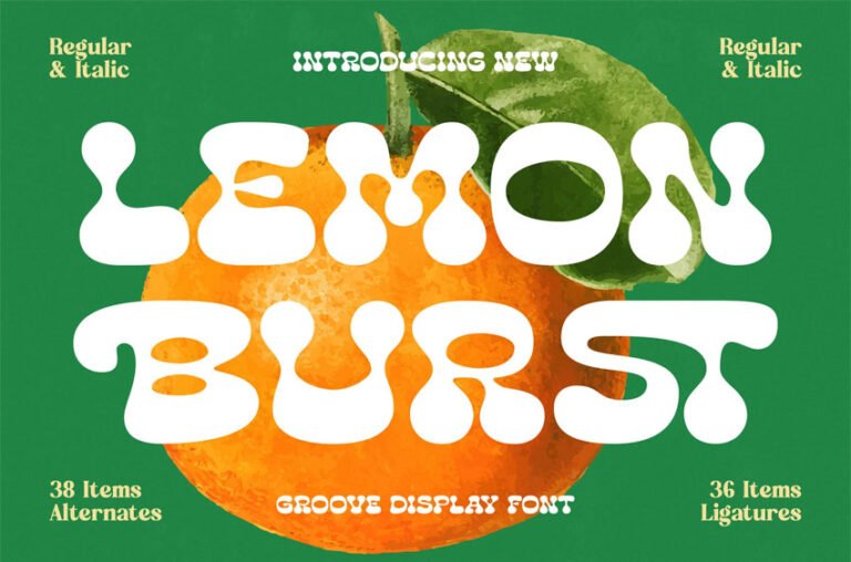 Lemon Burst Font - FreeDaFonts