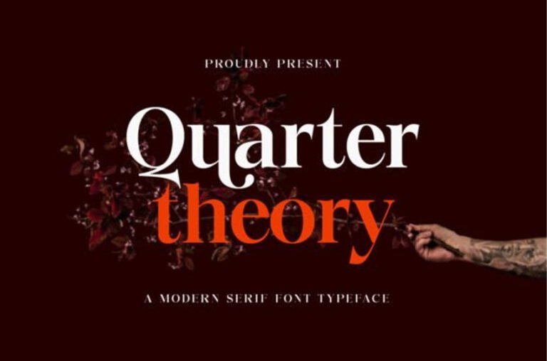 Quarter Theory Font - FreeDaFonts