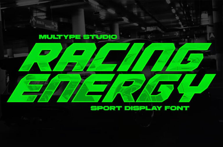 Racing Energy Font - FreeDaFonts