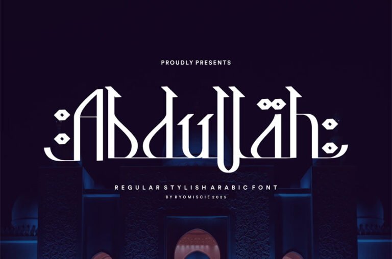 Abdullah Font - FreeDaFonts