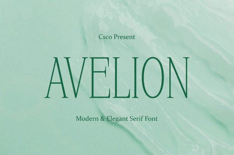 Avelion Font - FreeDaFonts