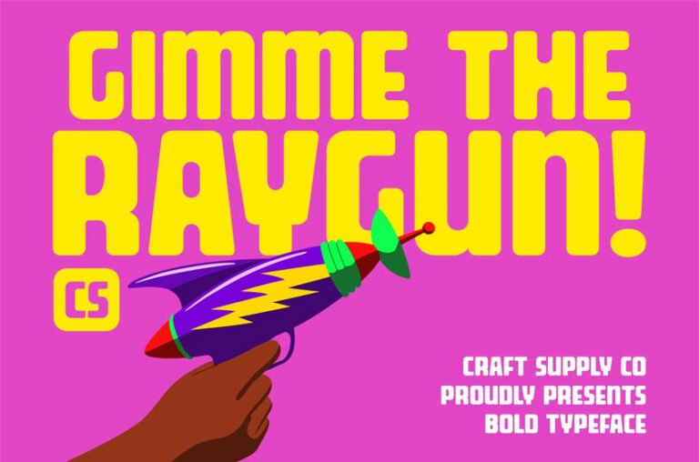 CS Raygun Font - FreeDaFonts