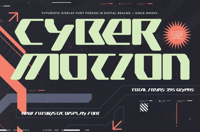 Cyber Motion Font - FreeDaFonts