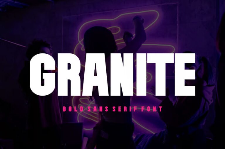 Granite Bold Font - FreeDaFonts