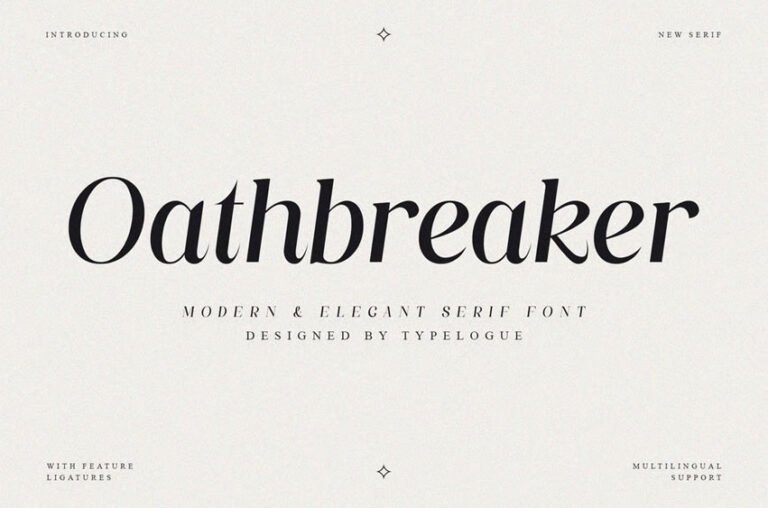 Oathbreaker Font - FreeDaFonts