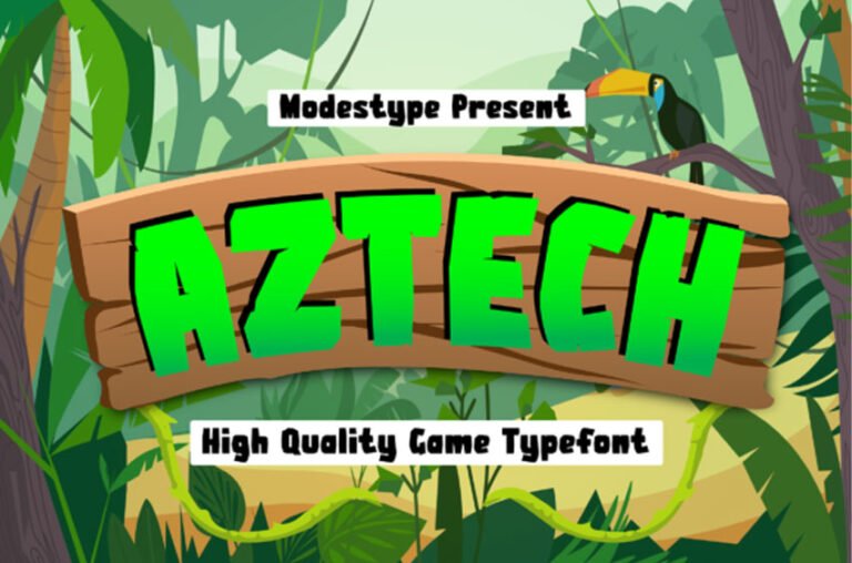 Aztech Font - FreeDaFonts