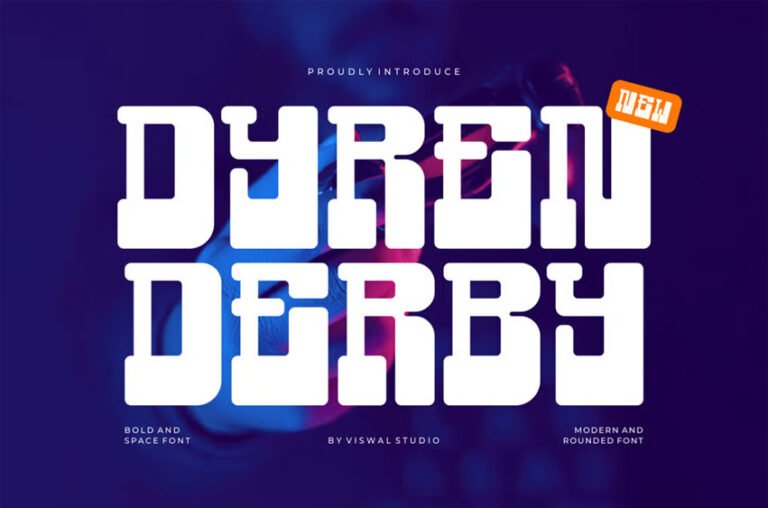 Dyren Derby Font - FreeDaFonts