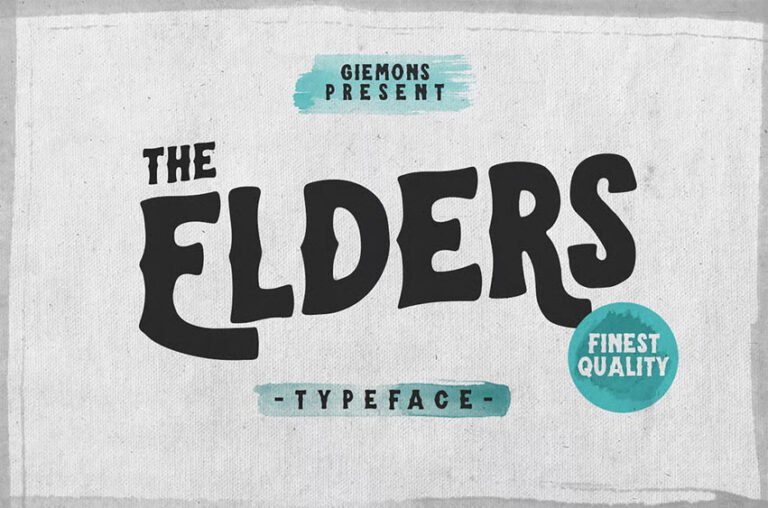 Elders Typeface Font - FreeDaFonts