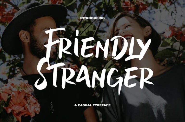 Friendly Stranger Typeface Font - FreeDaFonts