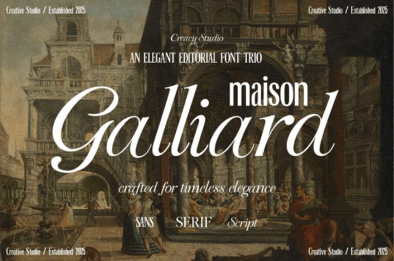 Maison Galliard Font - FreeDaFonts