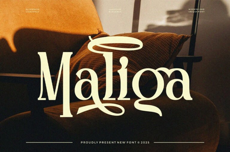 Maliga Font - FreeDaFonts