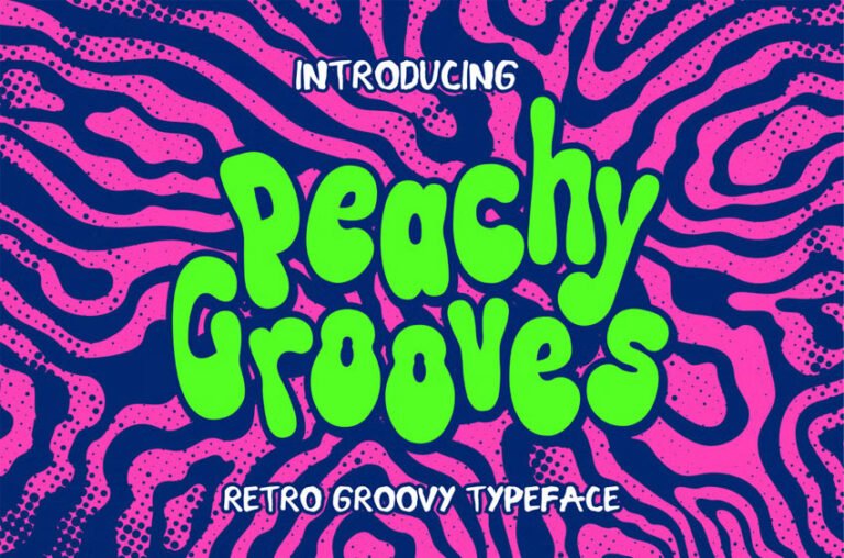 Peachy Grooves Font - FreeDaFonts
