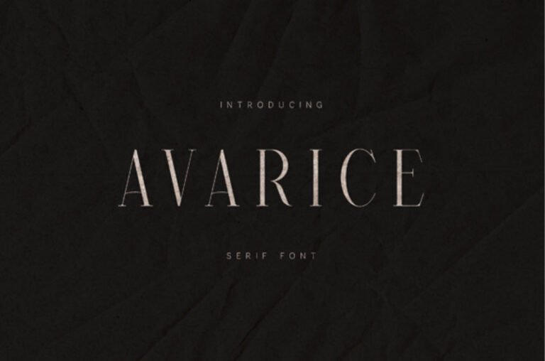 Avarice Font - FreeDaFonts